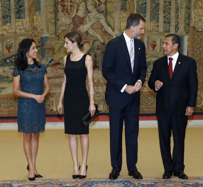 Peruvian President and his wife host a reception to Spanish Royals ...