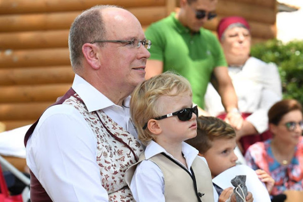 Prince Albert and Princess Charlene attends the first meeting of the ...