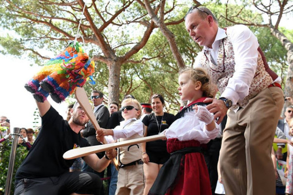 Prince Albert and Princess Charlene attends the first meeting of the ...