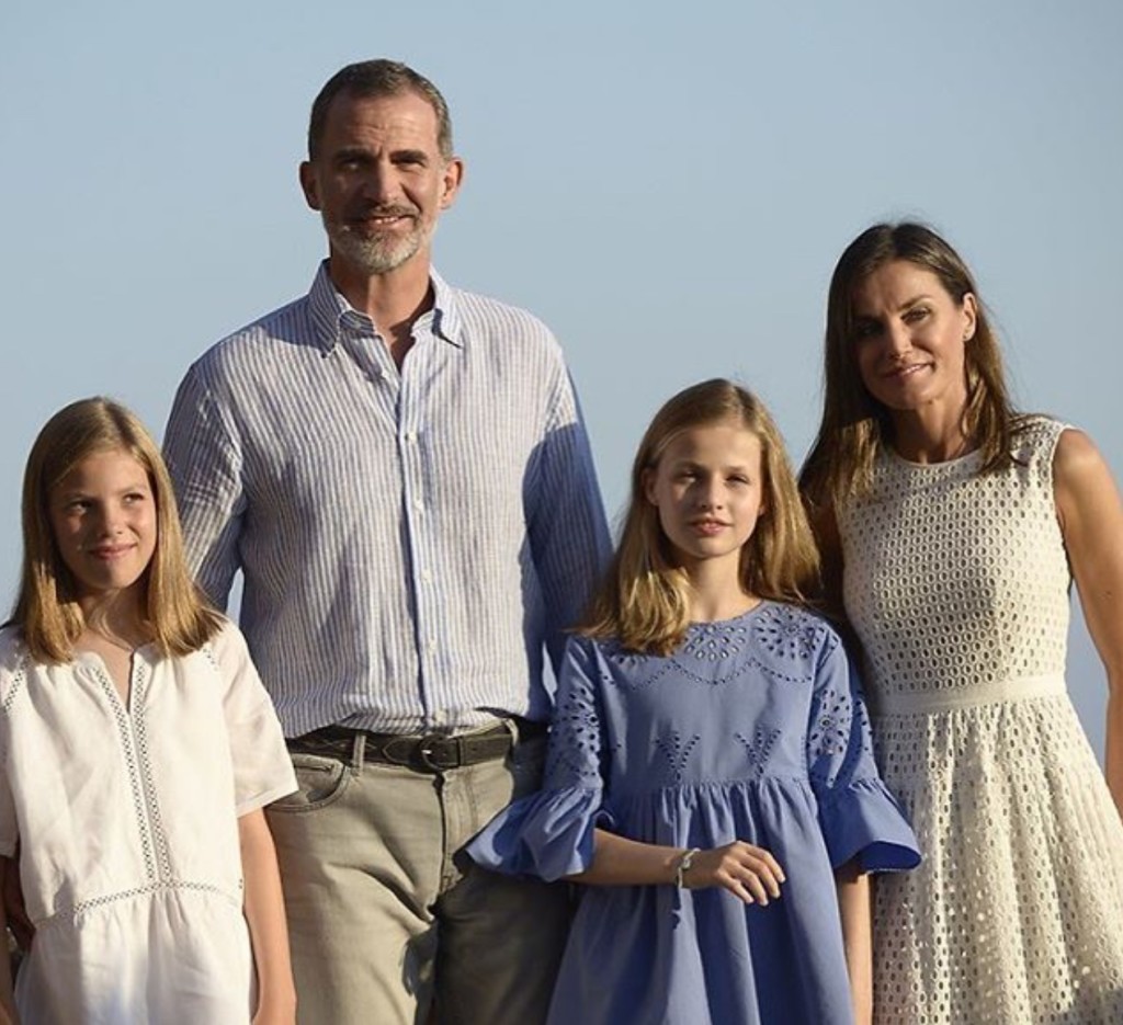 Spanish Royals attended the annual summer photo shoot at La Almudaina ...