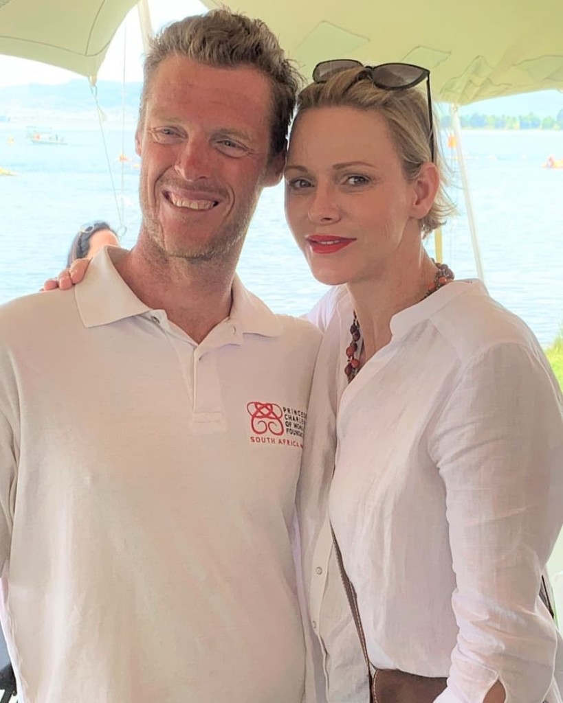Princess Charlene’s Foundation has shared this photo of her supporting ...