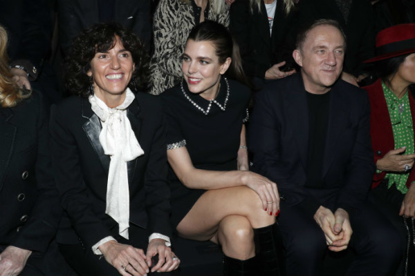 Charlotte Casiraghi at the Saint Laurent show as part of the Paris ...