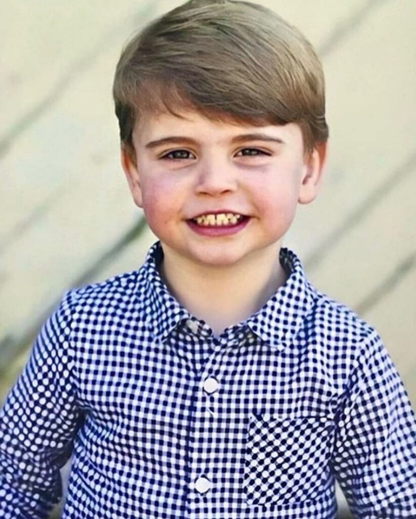 A new picture of Prince Louis is being used on the reply thanking royal ...