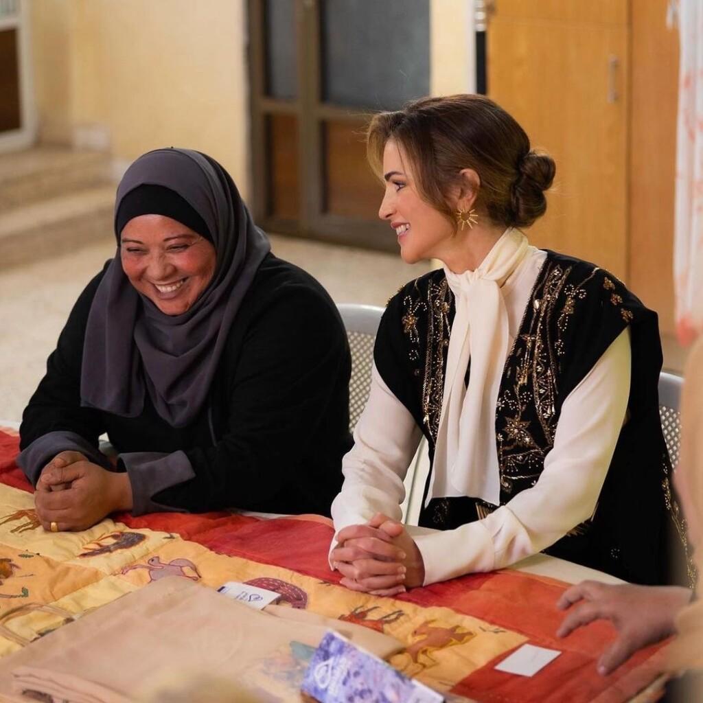 Queen Rania of Jordan Visit to Ghor Al Safi Women’s Society for Social ...