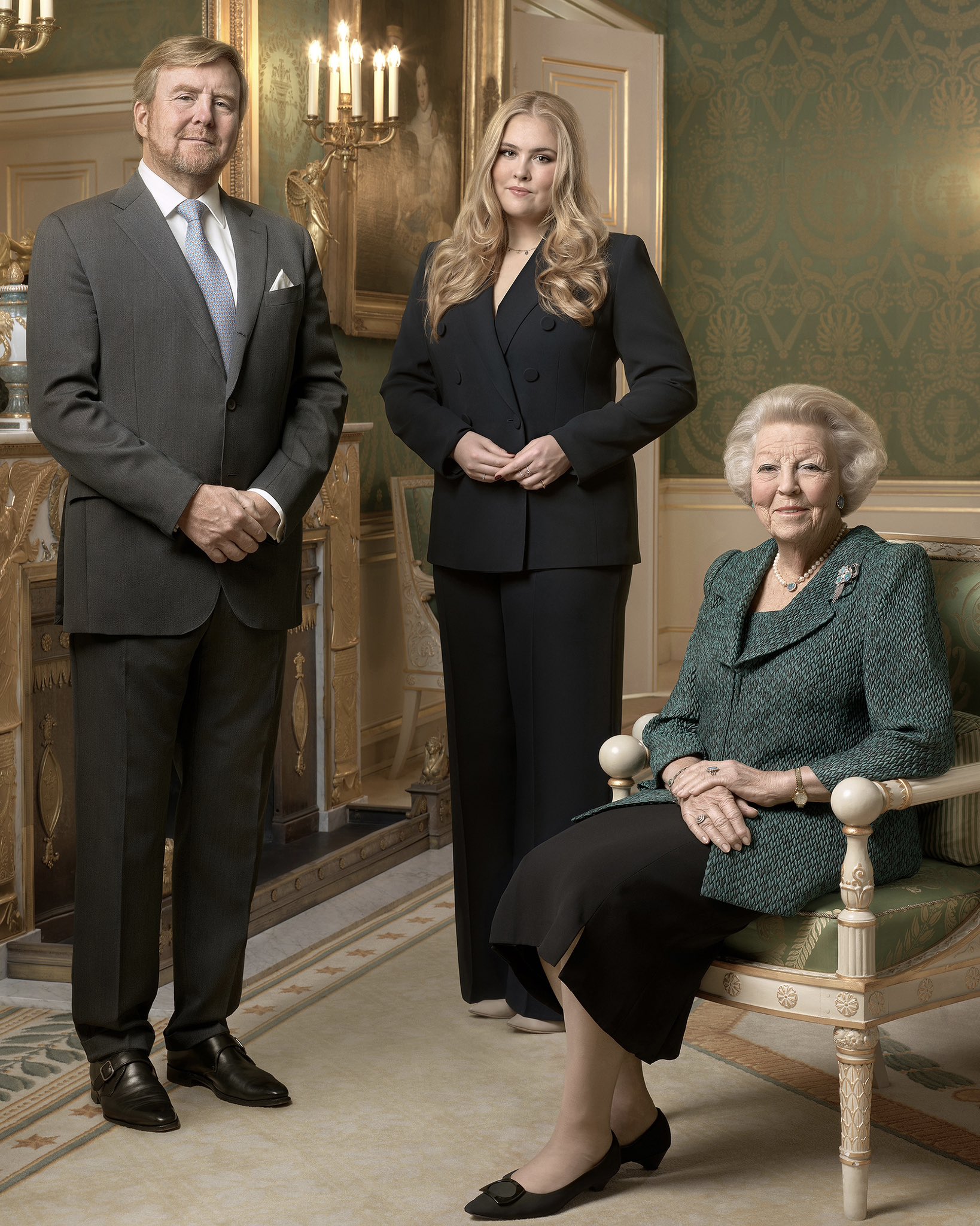 The Dutch Royal Palace has released two new portraits to celebrate King ...