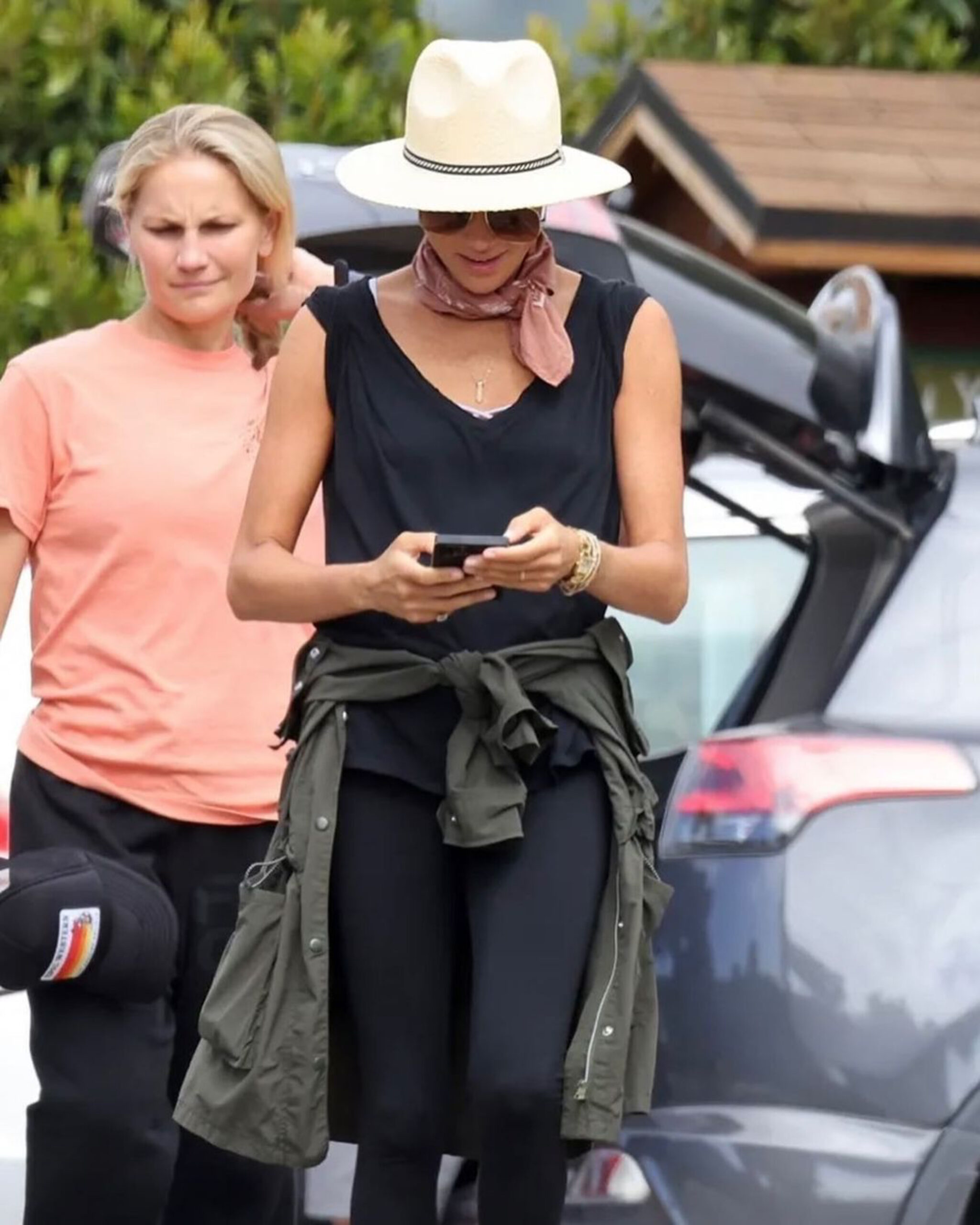 Meghan Markle was spotted walking in Montecito with her good friends Markus Anderson and Heather ...