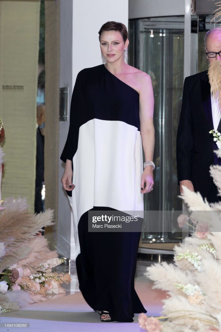 Princess Charlene and Prince Albert attend the Gala Dinner for the F1 Grand Prix Of Monaco in ...