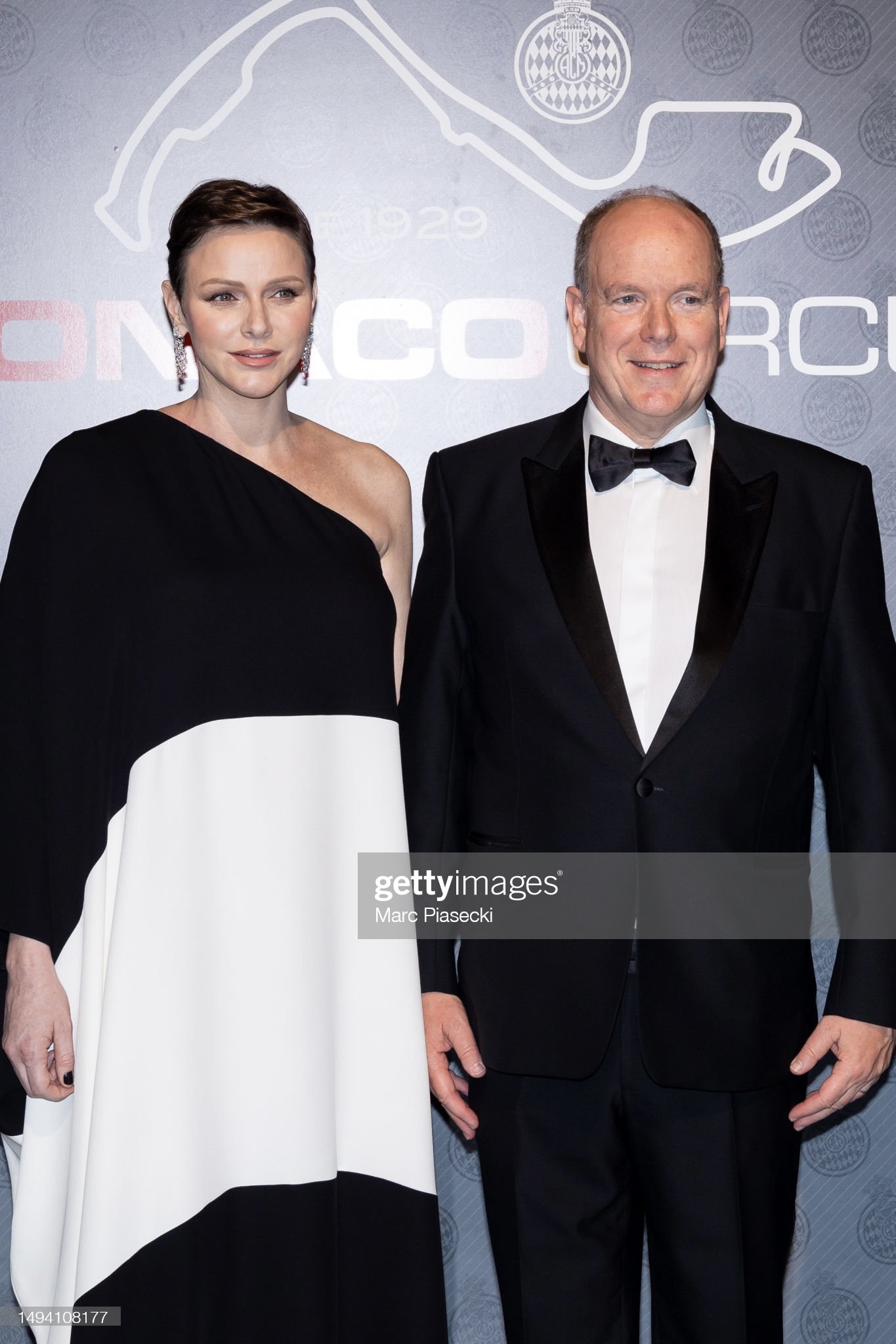 Princess Charlene and Prince Albert attend the Gala Dinner for the F1 Grand Prix Of Monaco in ...