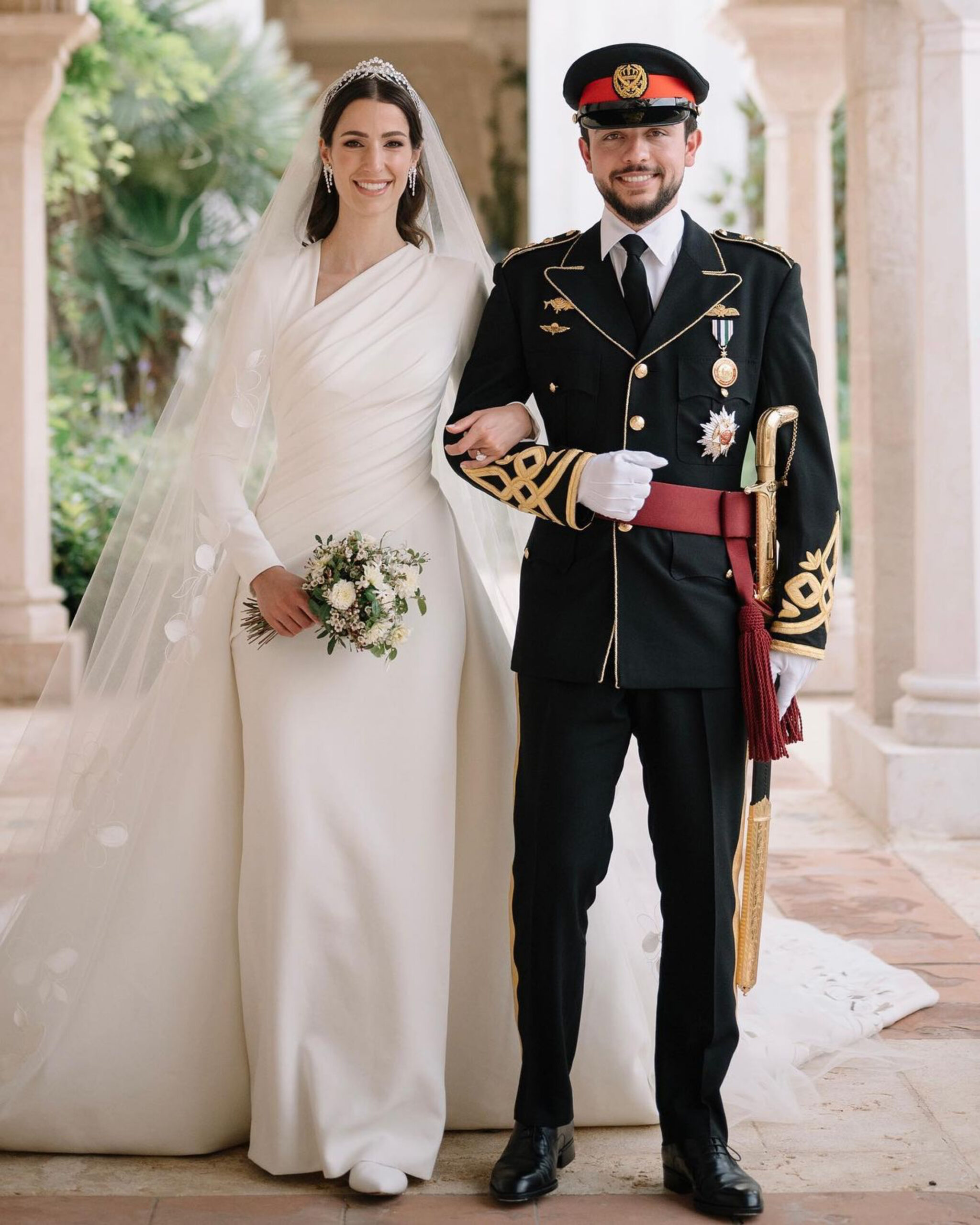 The Royal Hashemite Court has released the first official wedding ...