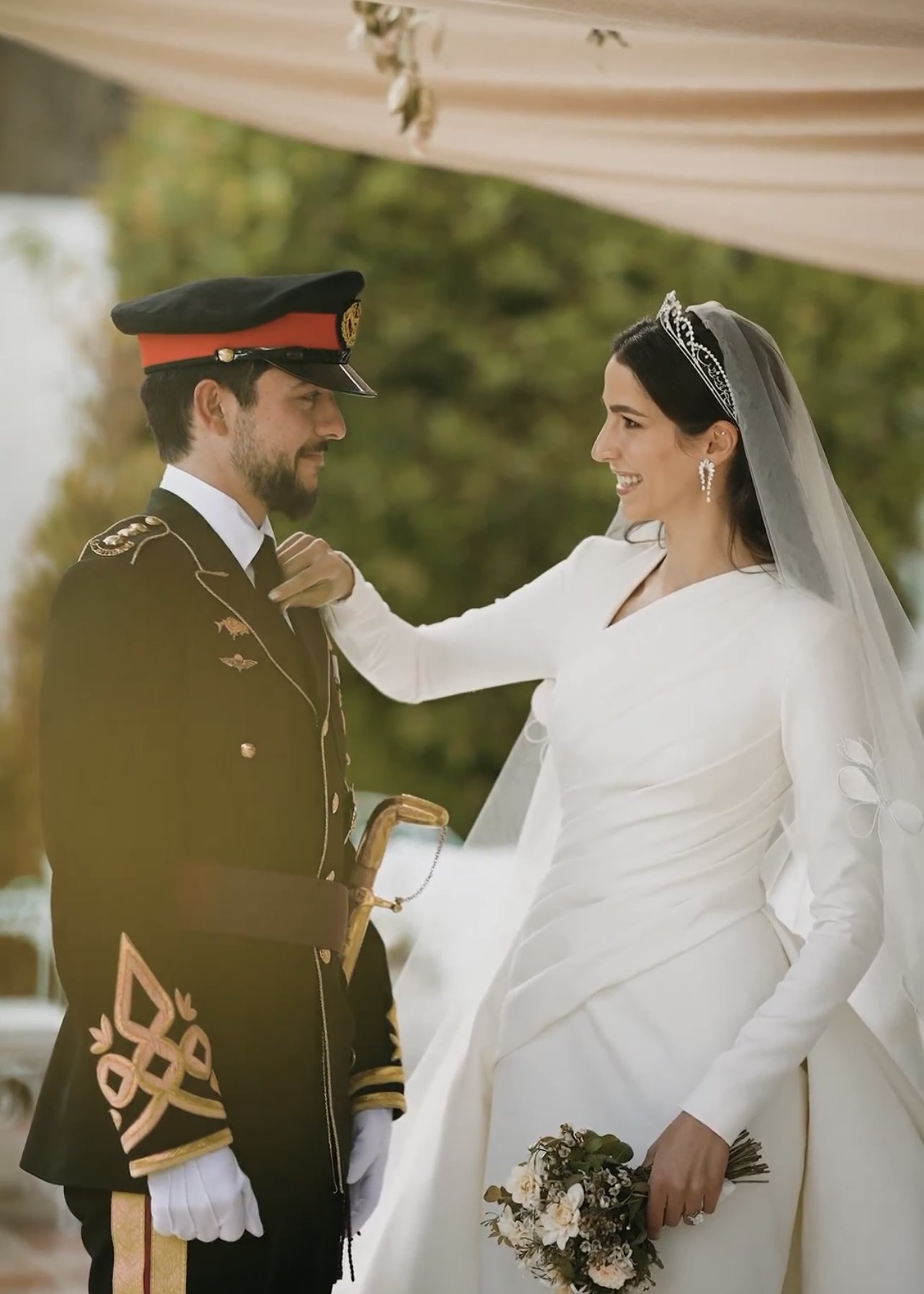 The Royal Hashemite Court has released the first official wedding ...