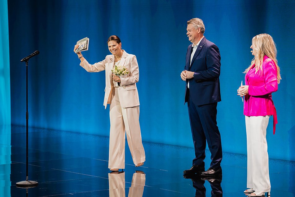 Crown Princess Victoria attended the Atlas Copco’s 150th anniversary on ...