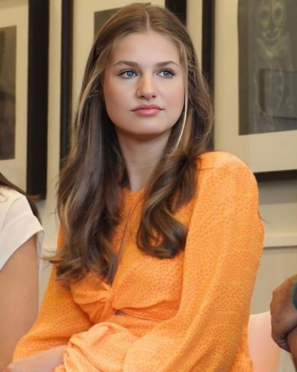 Princess Leonor of Asturias & İnfanta sofia attend the meeting workshop ...