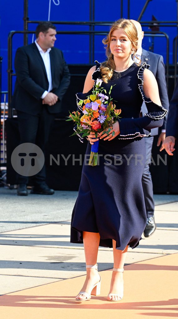 Princess Alexia attended the christening ceremony of the Royal Van Oord ...