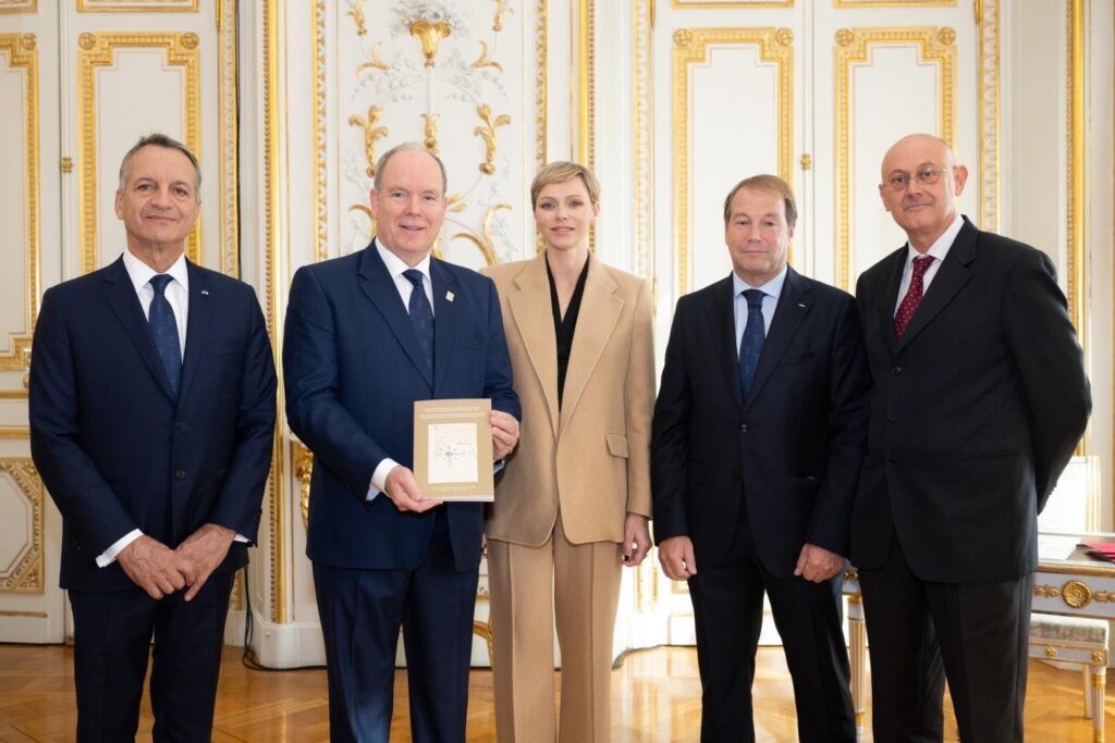 Prince Albert and Princess Charlene attended the official signing of ...