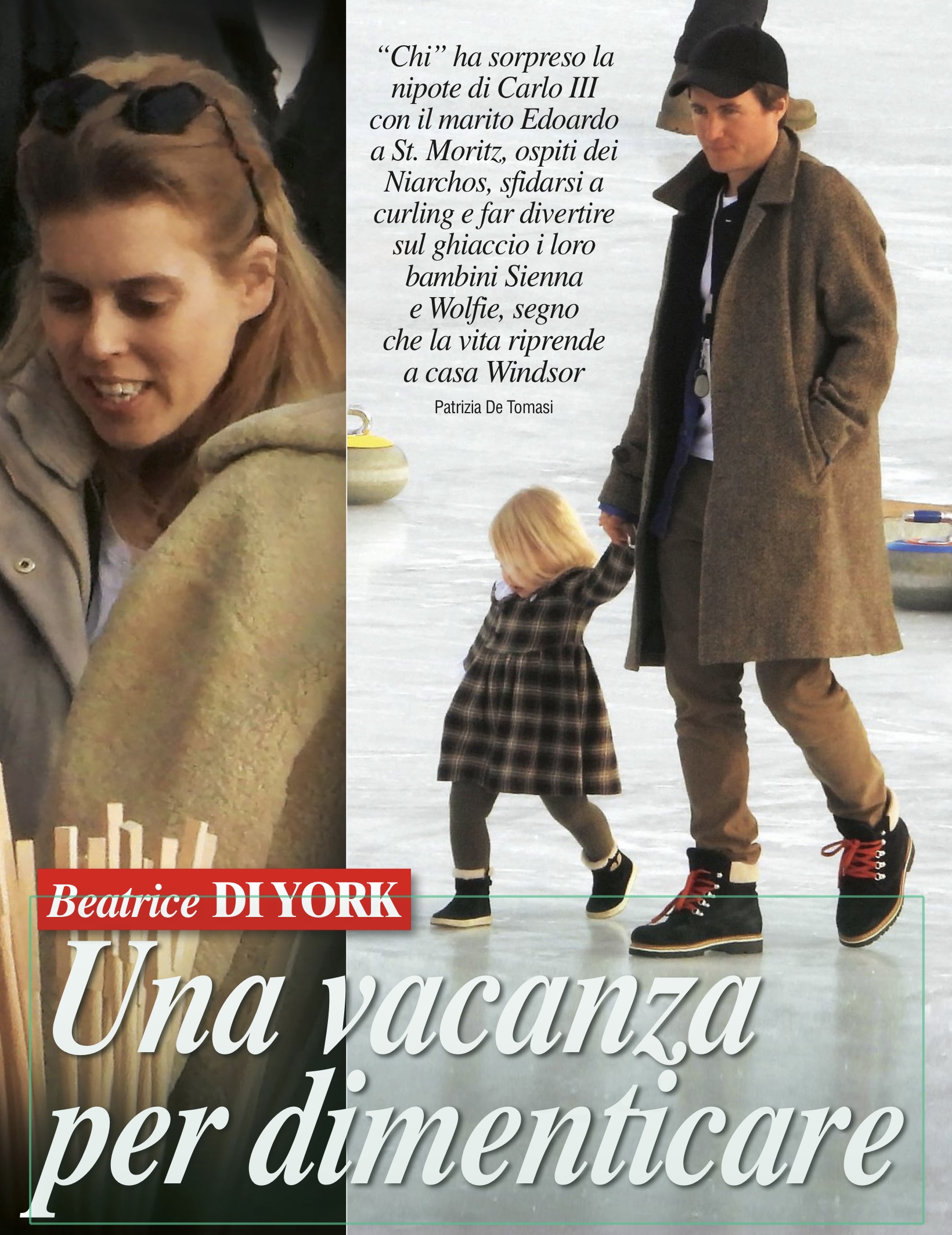 Princess Beatrice of York and Edoardo Mapelli Mozzi in St. Moritz with ...