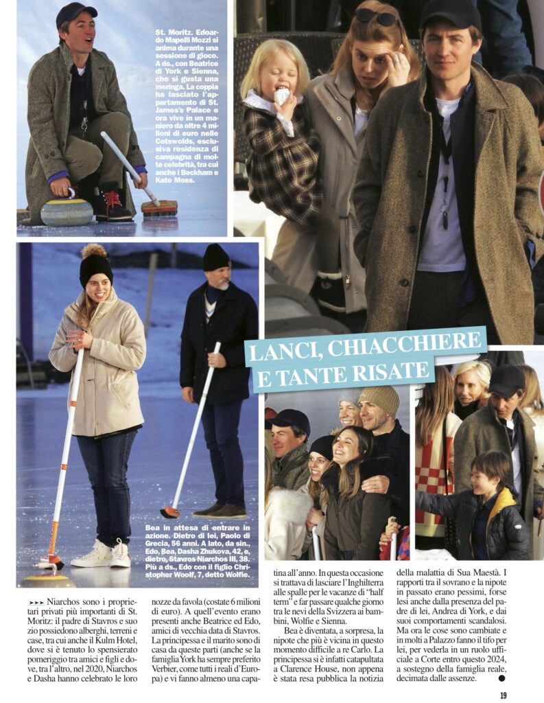 Princess Beatrice of York and Edoardo Mapelli Mozzi in St. Moritz with ...