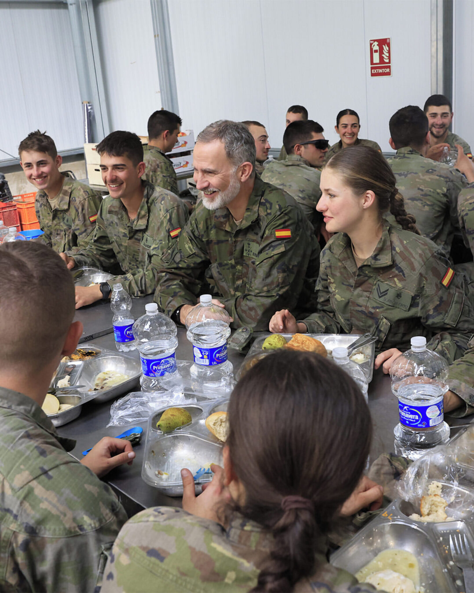 King felipe has visited Princess Leonor and her fellow cadets of the ...