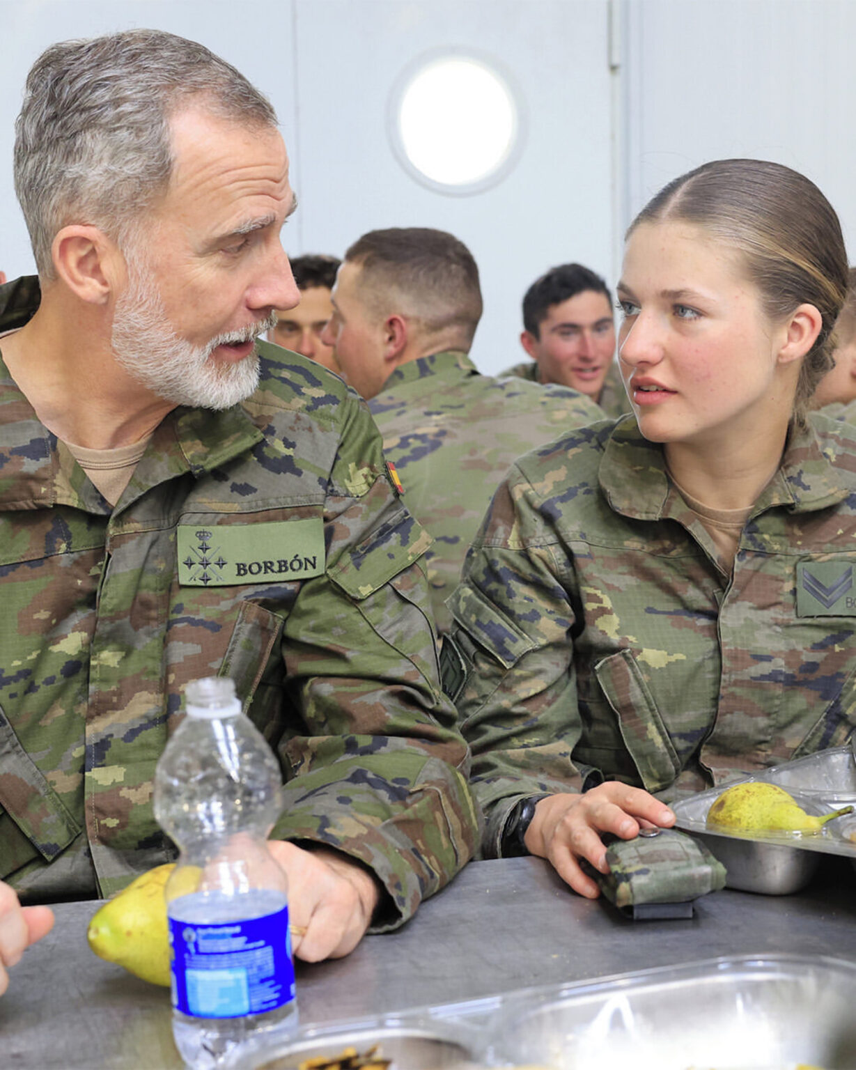 King felipe has visited Princess Leonor and her fellow cadets of the ...
