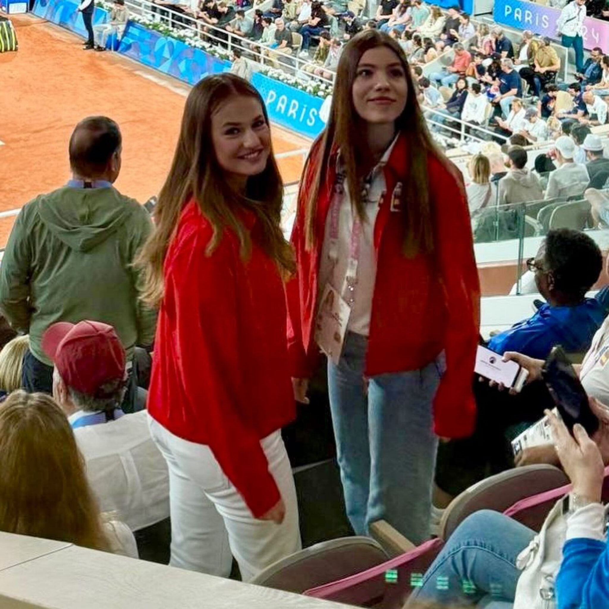 Princess Leonor & Infanta Sofia | Paris 2024 Olympic Games (Day 1 ...