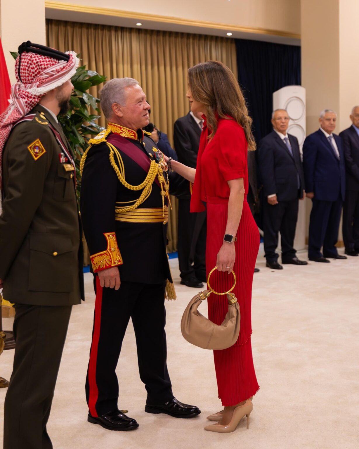 Queen Rania and Princess Rajwa at the opening of the 20th Parliament’s ...