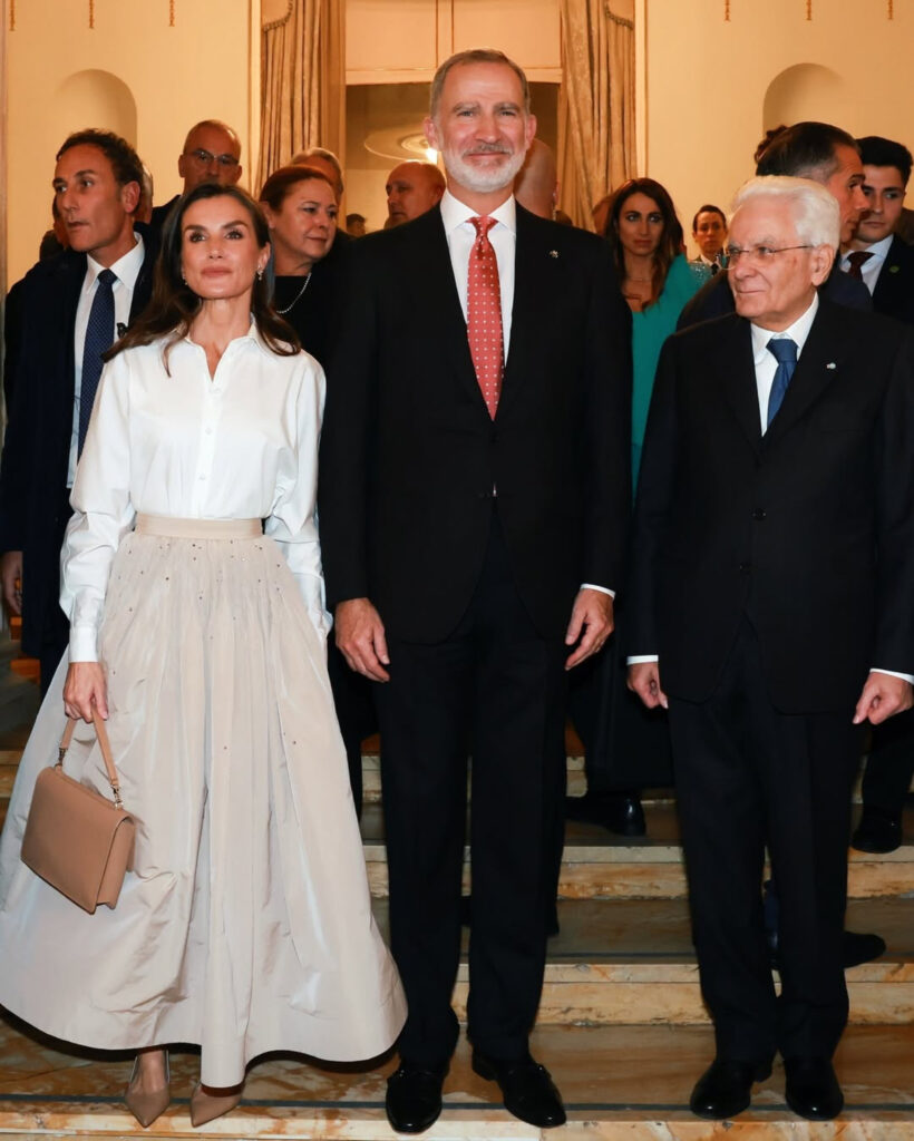 Queen Letizia on day 2 of the state visit to Italy – The Real My Royals