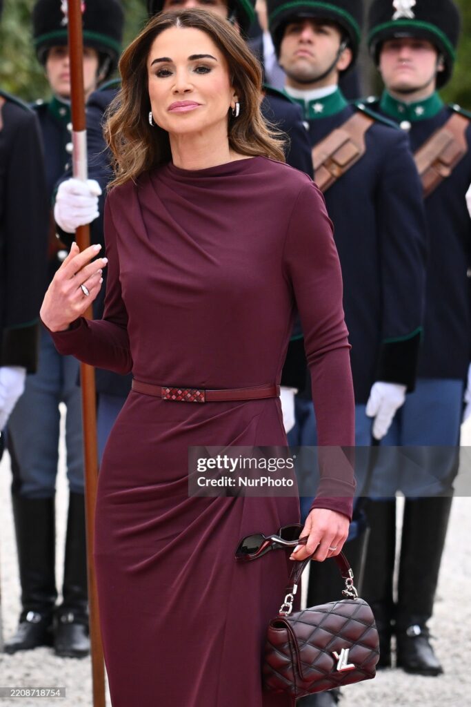 Queen Rania meet with Italian Prime Minister Giorgia Meloni at Villa ...
