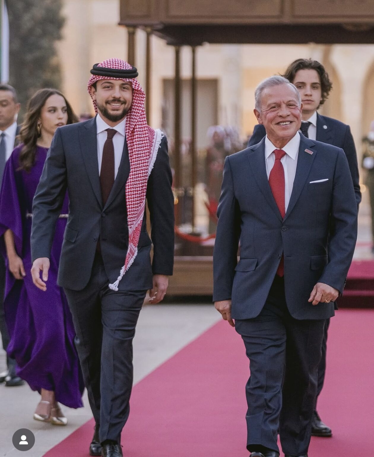 Jordan royal family attended the 79th Independence Day ceremony at Al ...