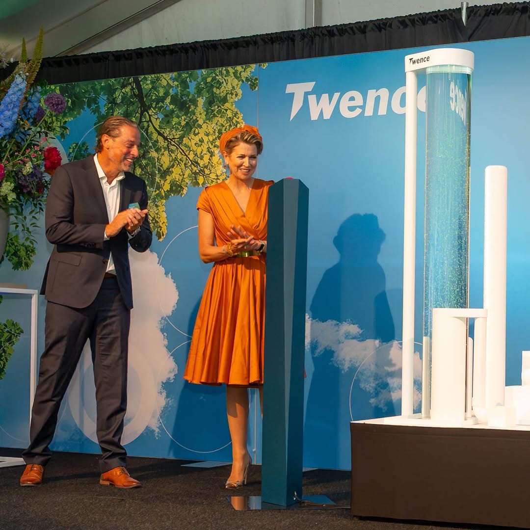 Queen Máxima at the official opening of the CO₂ capture plant of waste ...