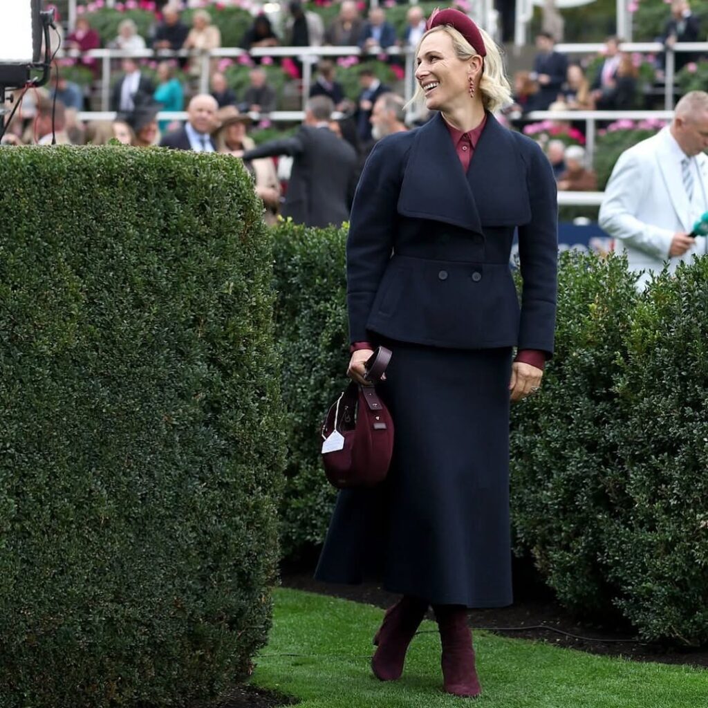 Queen camilla and Zara Tindall attend Ascot Champions Day at Ascot ...
