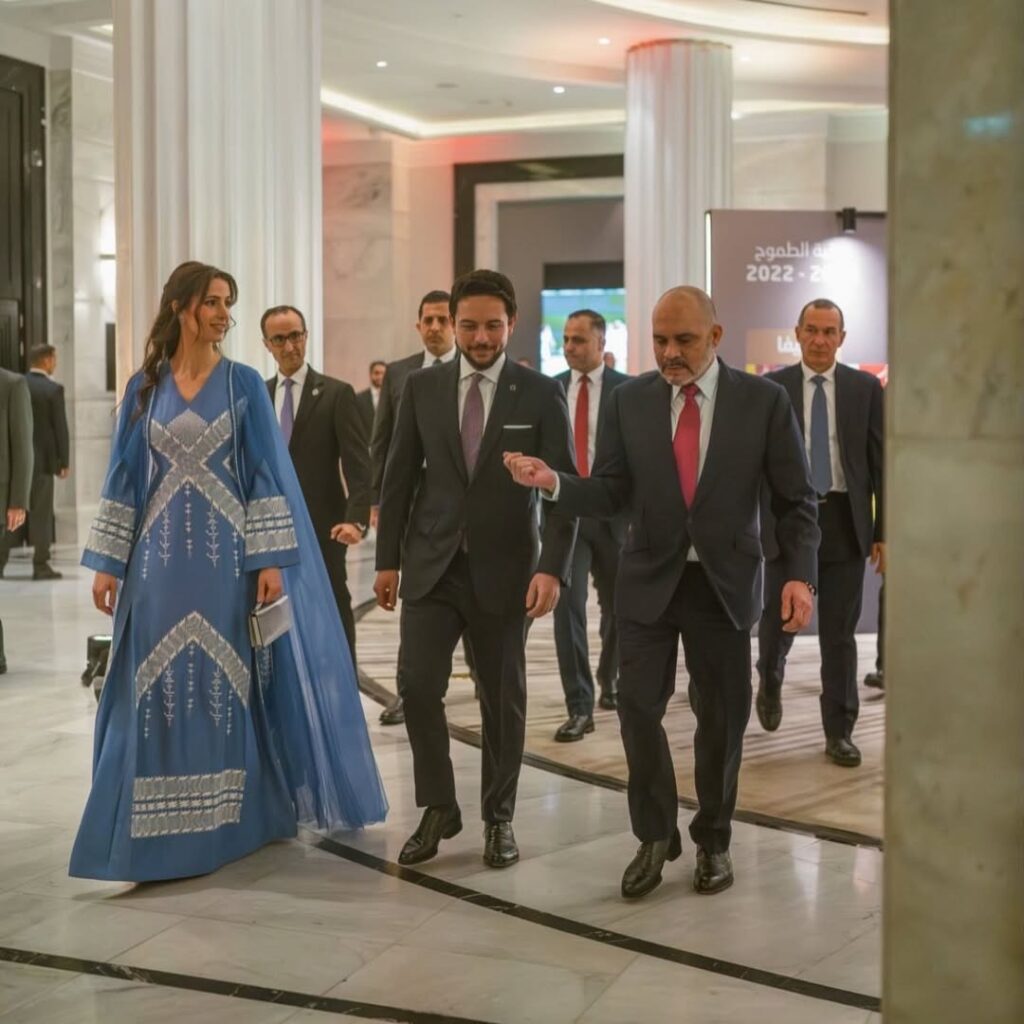 Prince hussein and Princess Rajwa at the Jordan Football Association’s ...