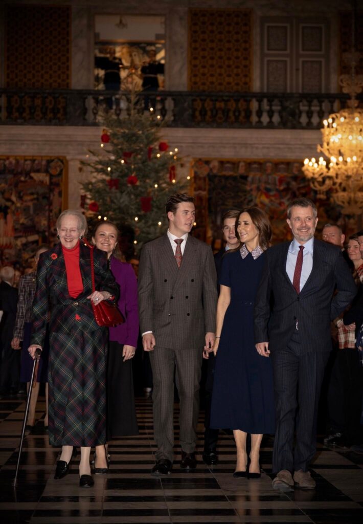 King Frederik and Queen Mary welcomed the Royal House staff and close ...