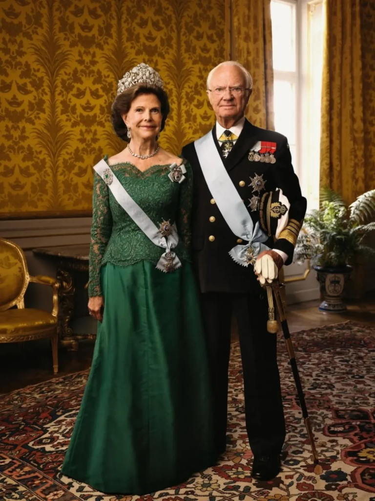 New official portraits of King Carl Gustat and Queen Silvia – The Real ...